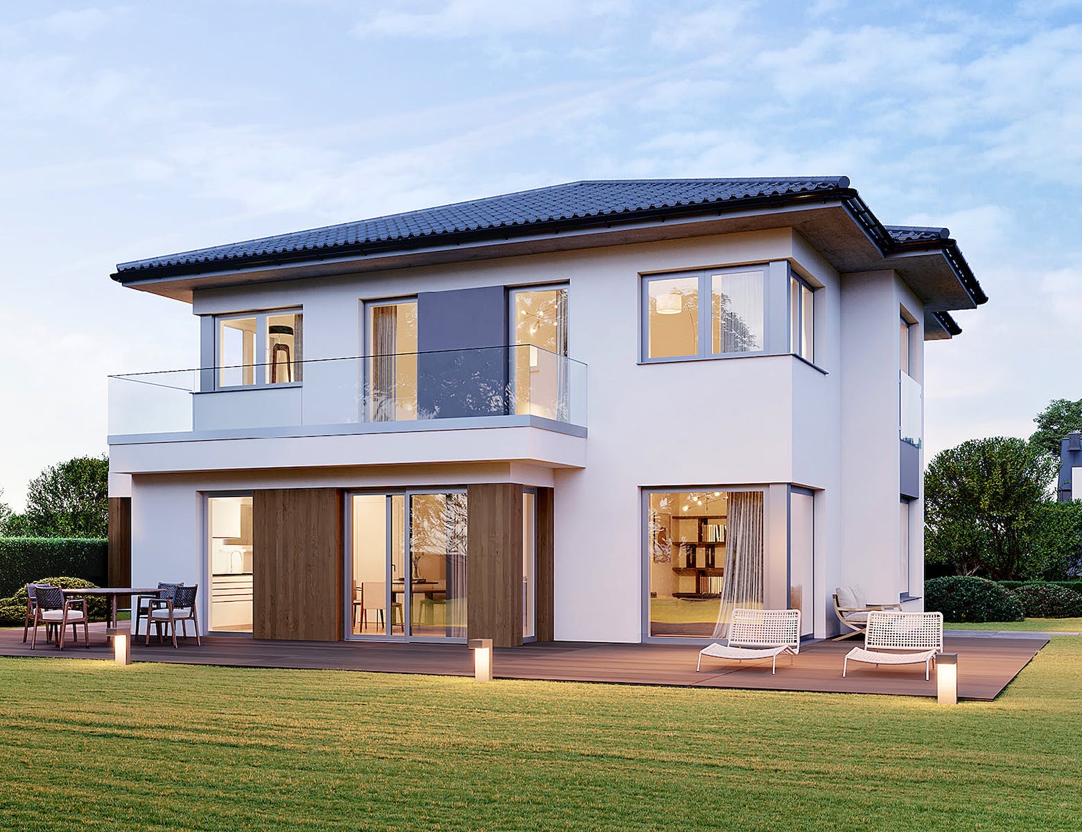 ELK Design 161 - Walmdach | ELK Fertighaus | Grundriss & Preis