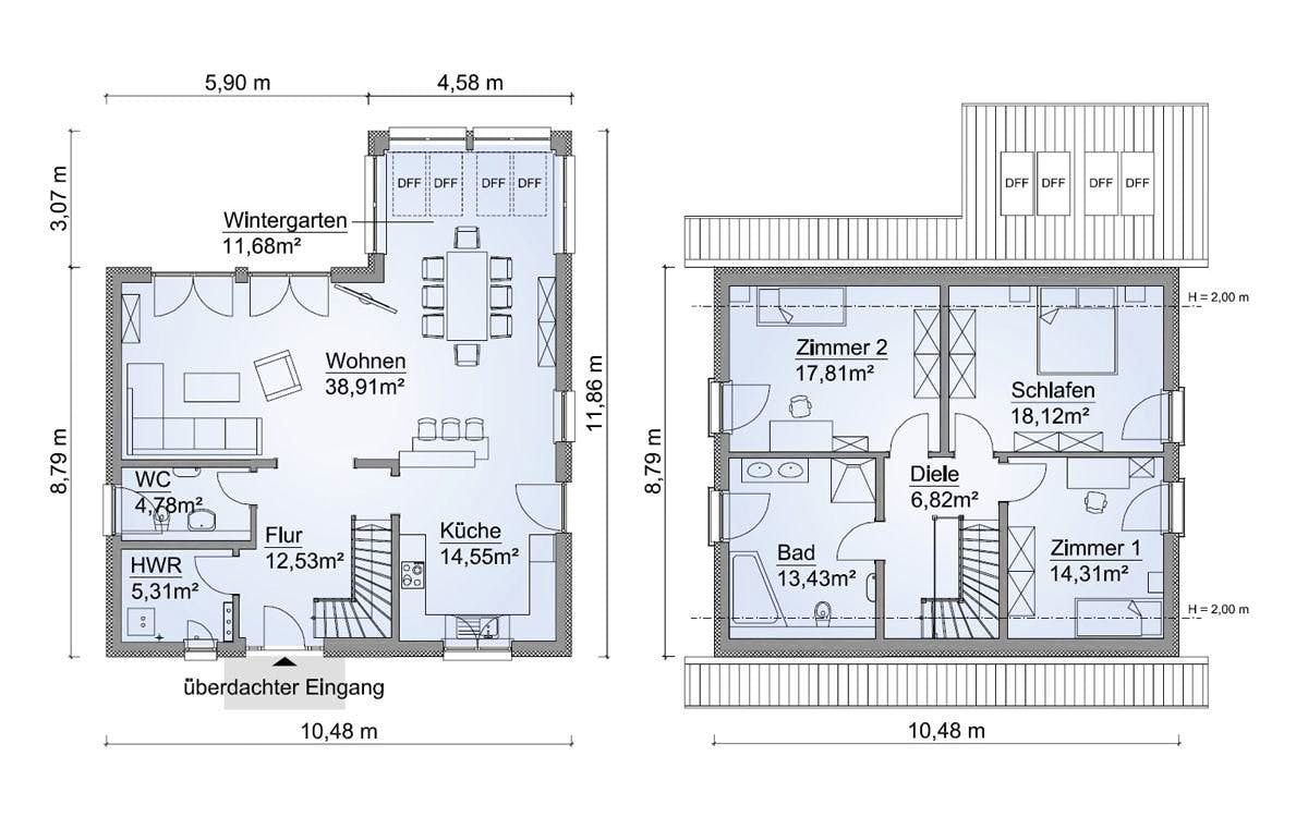 Musterhaus Falkensee | ScanHaus Marlow | Fertighaus 158 m²