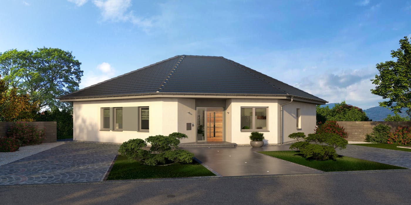 Musterhaus Kaarst Bungalow | OKAL Haus | Grundriss & Preis