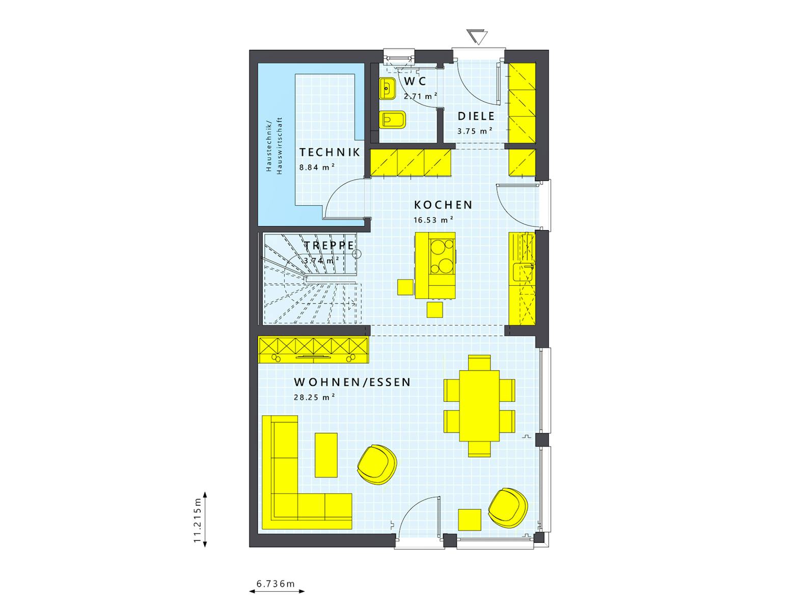 SOLUTION 124 L V2 | Living Fertighaus | Grundriss & Preis